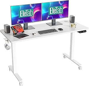 Amazon.com: EleTab Standing Desk, 55 x 24 Inch Electric Stand up Height ...