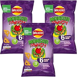 Snack Pack Bundle With Monster Munch Crisps Pickled Onion Multipack ...