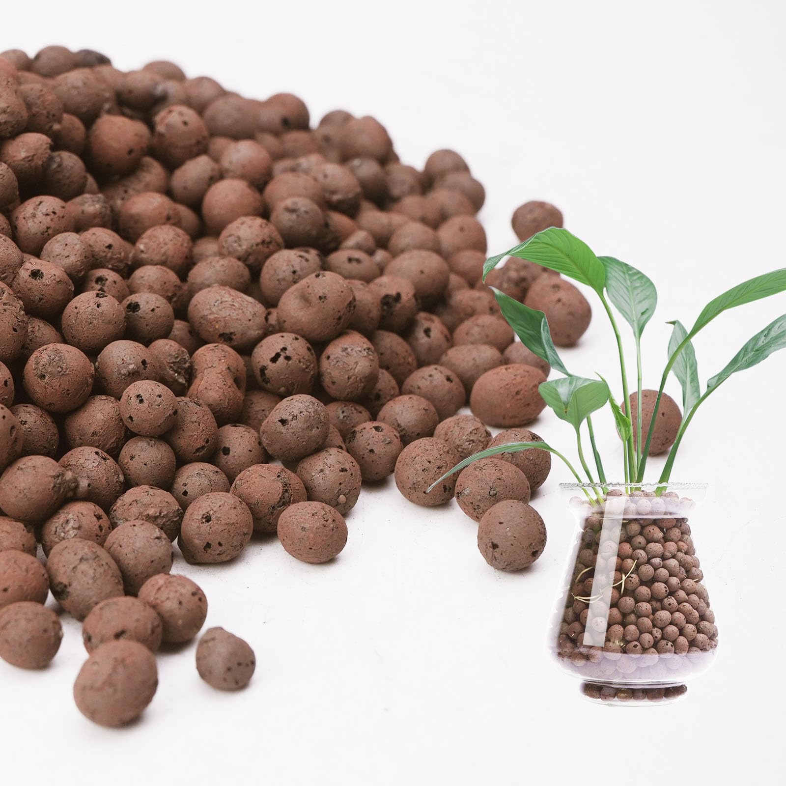 Amazon.com: Pulovin 10 lbs LECA Balls for Indoor Plants, 4-16mm Clay ...