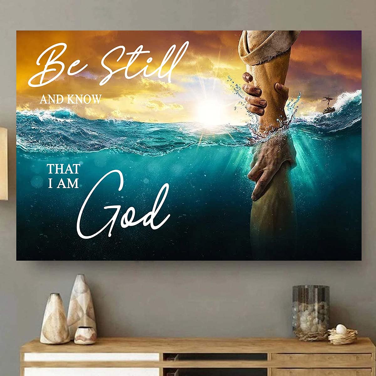 Buy Be Still and Know That I Am God Horizontal or Canvas, Jesus Give Me ...