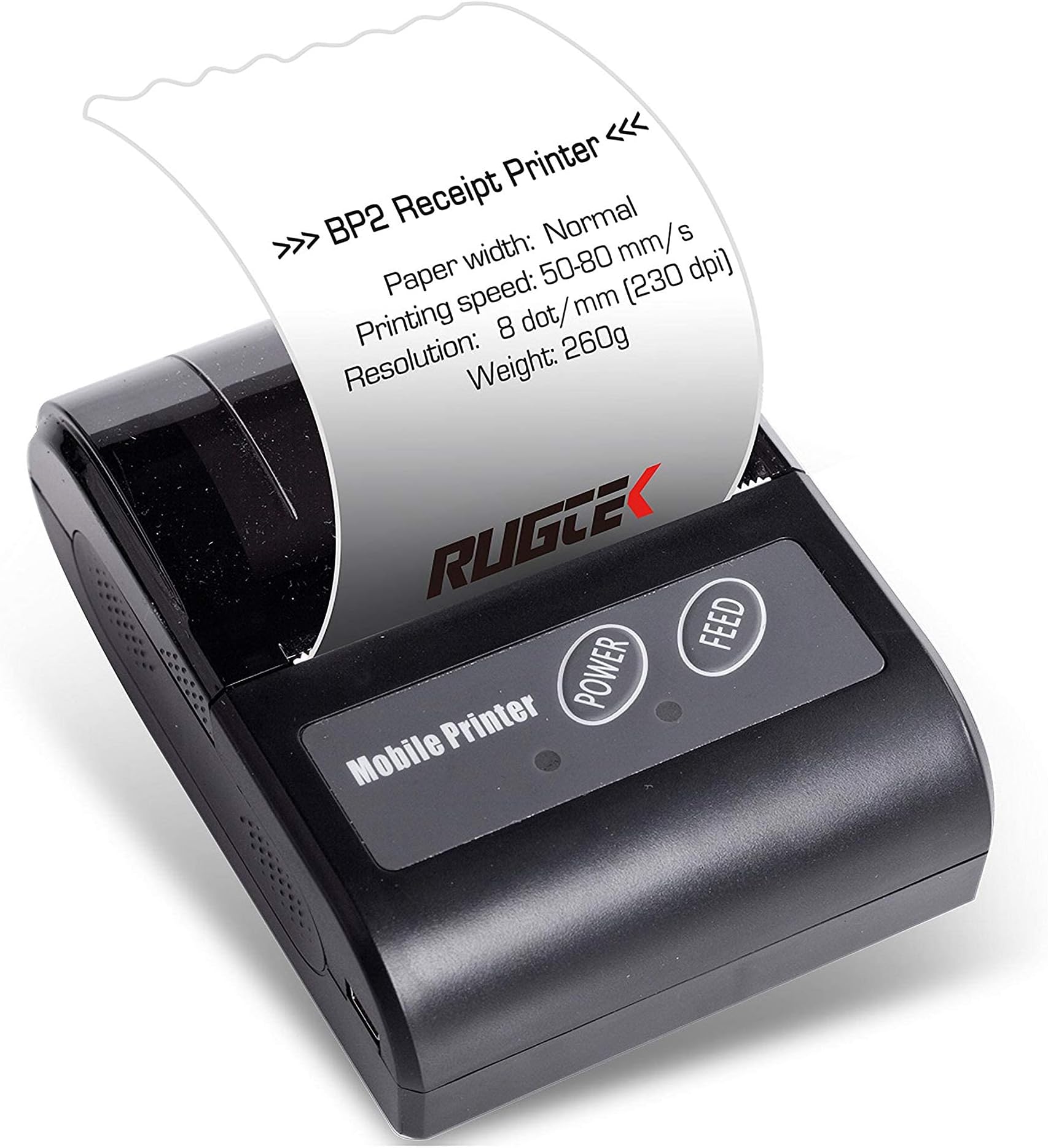 Rugtek BP02 (2'' Mobile Bluetooth Printer) : Amazon.in: Industrial ...