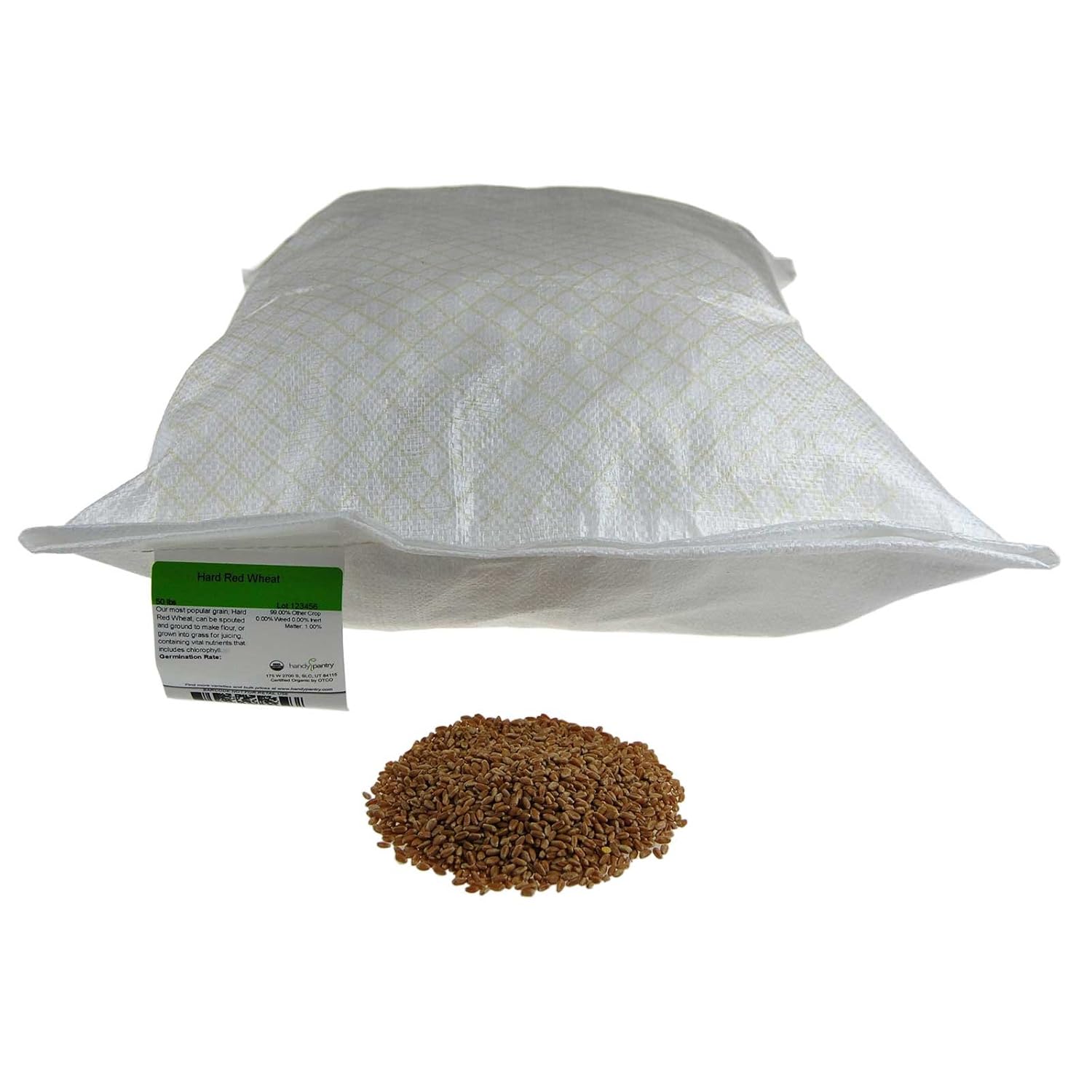 Amazon.com: Organic Hard Red Wheat Seed: 50 Lb - Handy Pantry Brand ...