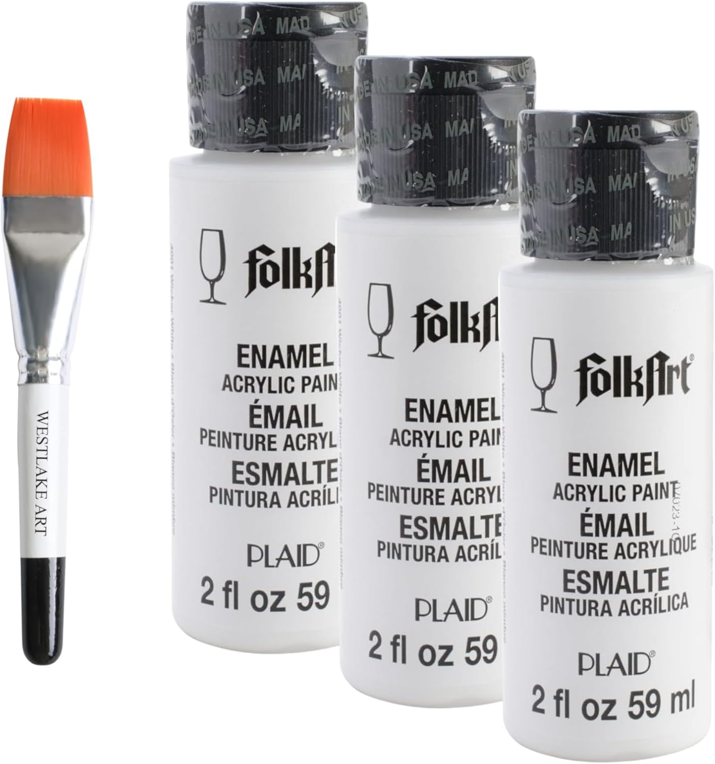 Amazon.com: Westlake art Acrylic Paint Glossy White Paint, 2 Oz Acrylic ...