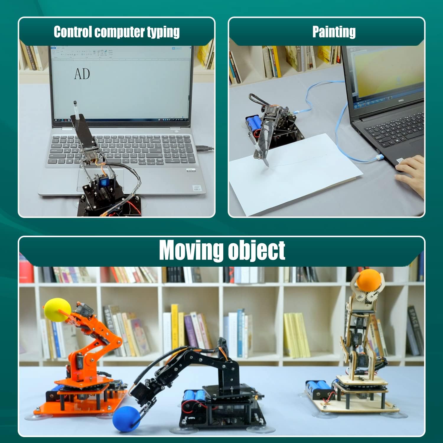 Gitsee Kit De Brazo Robótico De 5 Ejes Dof Kit De Construcción De Robot