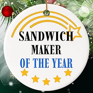 Amazon.com: Congratulation Gift For Sandwich Maker Ornament Cirle ...