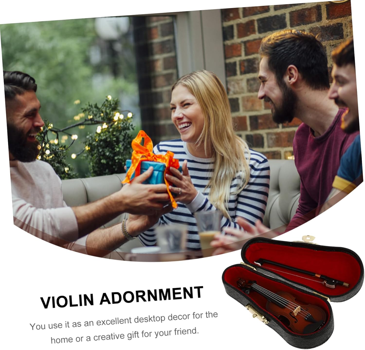 1 Set Violin Model Models Ornament Decor Dollhouse Violin Mini Musical ...