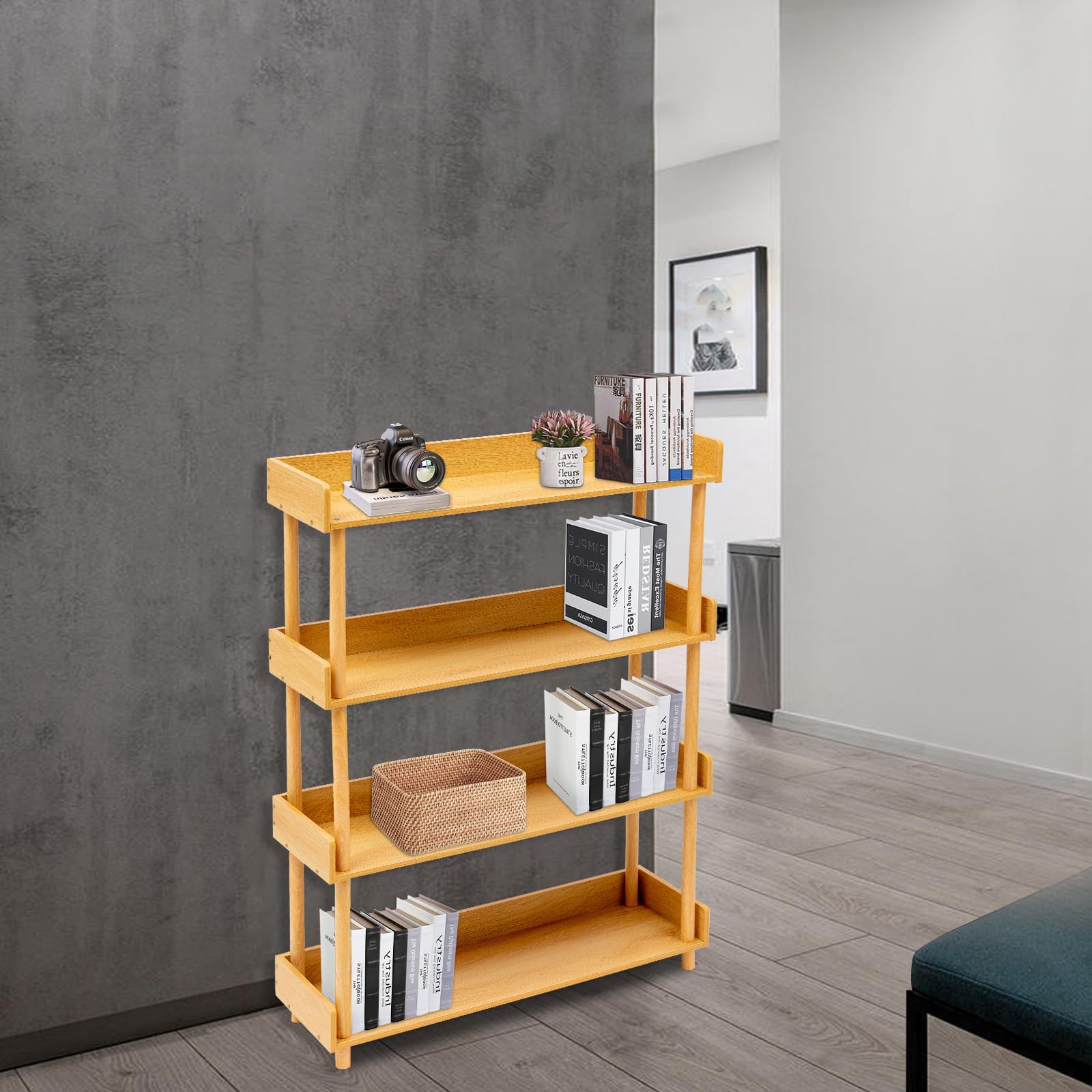Built In Bookshelves For Walls 71" Tall Bookshelf Etagere Bookcase ...