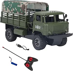 Amazon.com: JTLB 30m Long Control Distance RC Military Truck, 4 Channel ...
