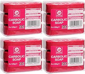 Fitzroy Carbolic Soap Original 12 Bars (4 Packs of 3x125g soaps ...