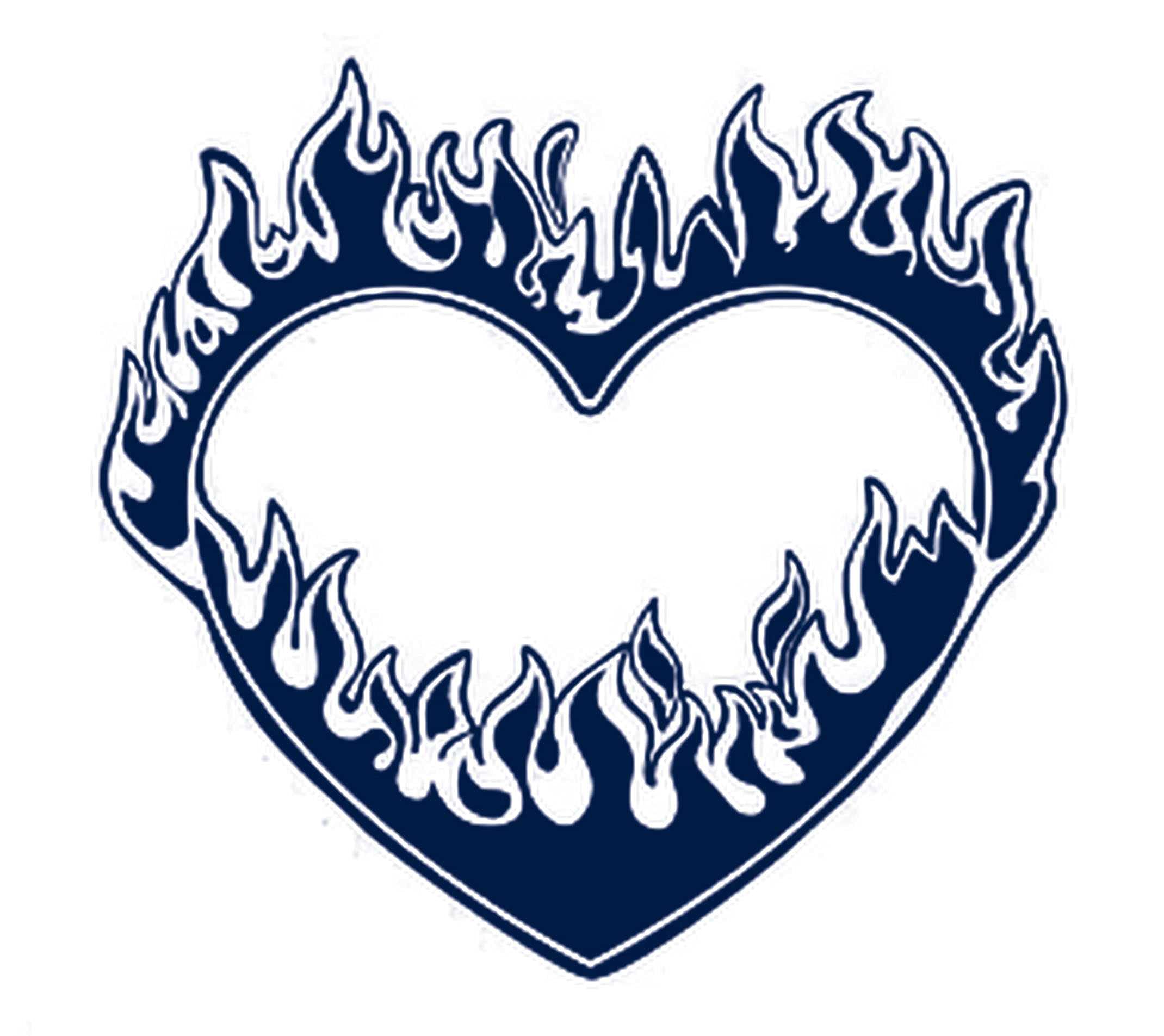 Blue Burning Heart