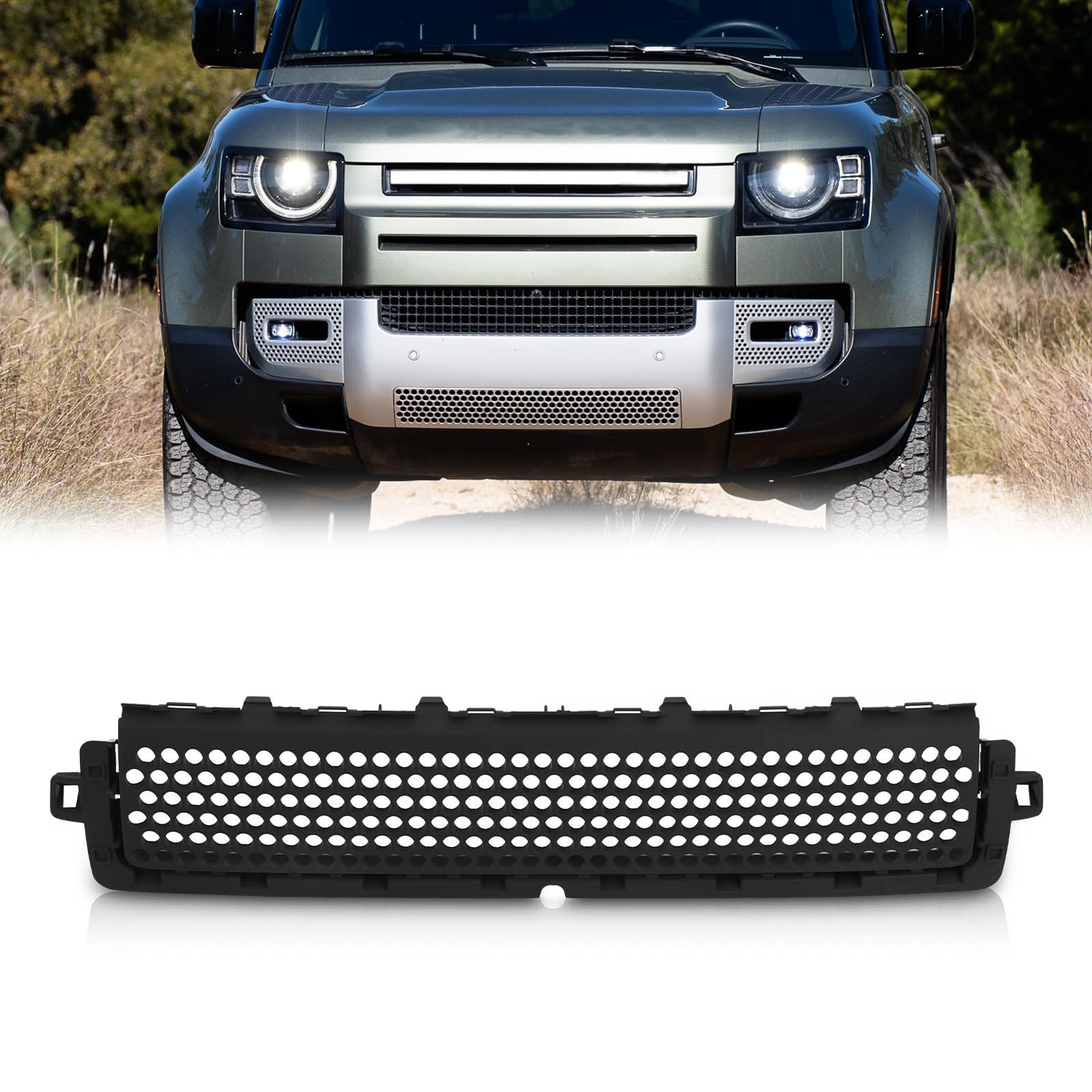 2017 Rear Bumper Diffuser For Range Rover Sport L494 2014-17 Tow Eye ...