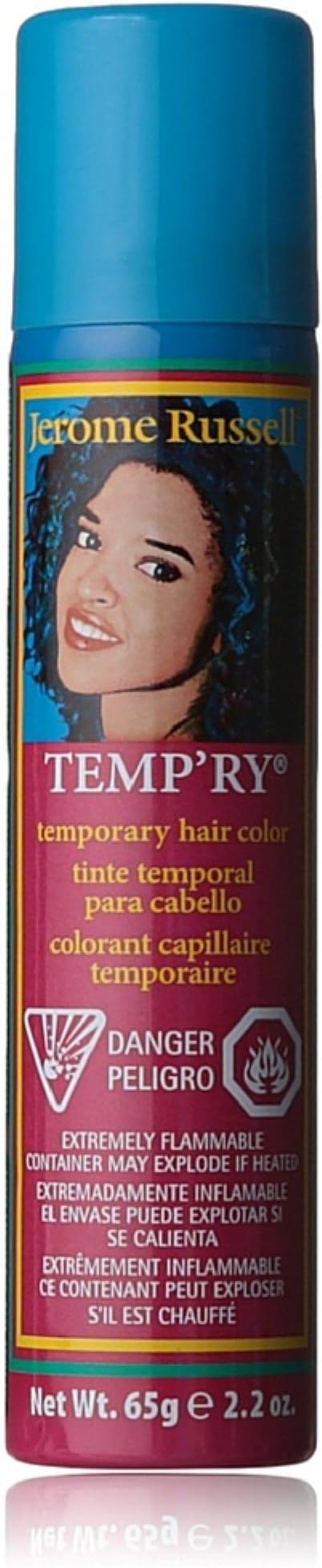 Amazon.com : Jerome Russell B Wild Temp'ry Hair Color Spray - Blue 3 ...
