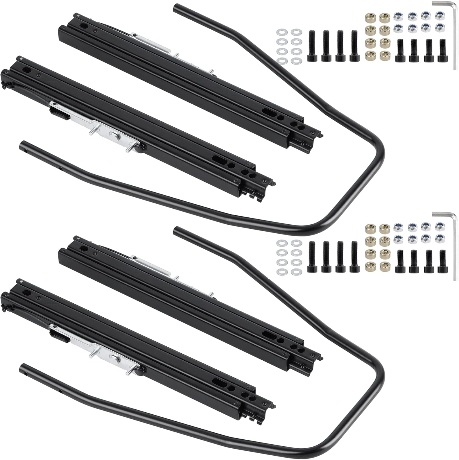 Amazon.com: Racewill Universal Racing Seat Bracket with Seat Slider ...