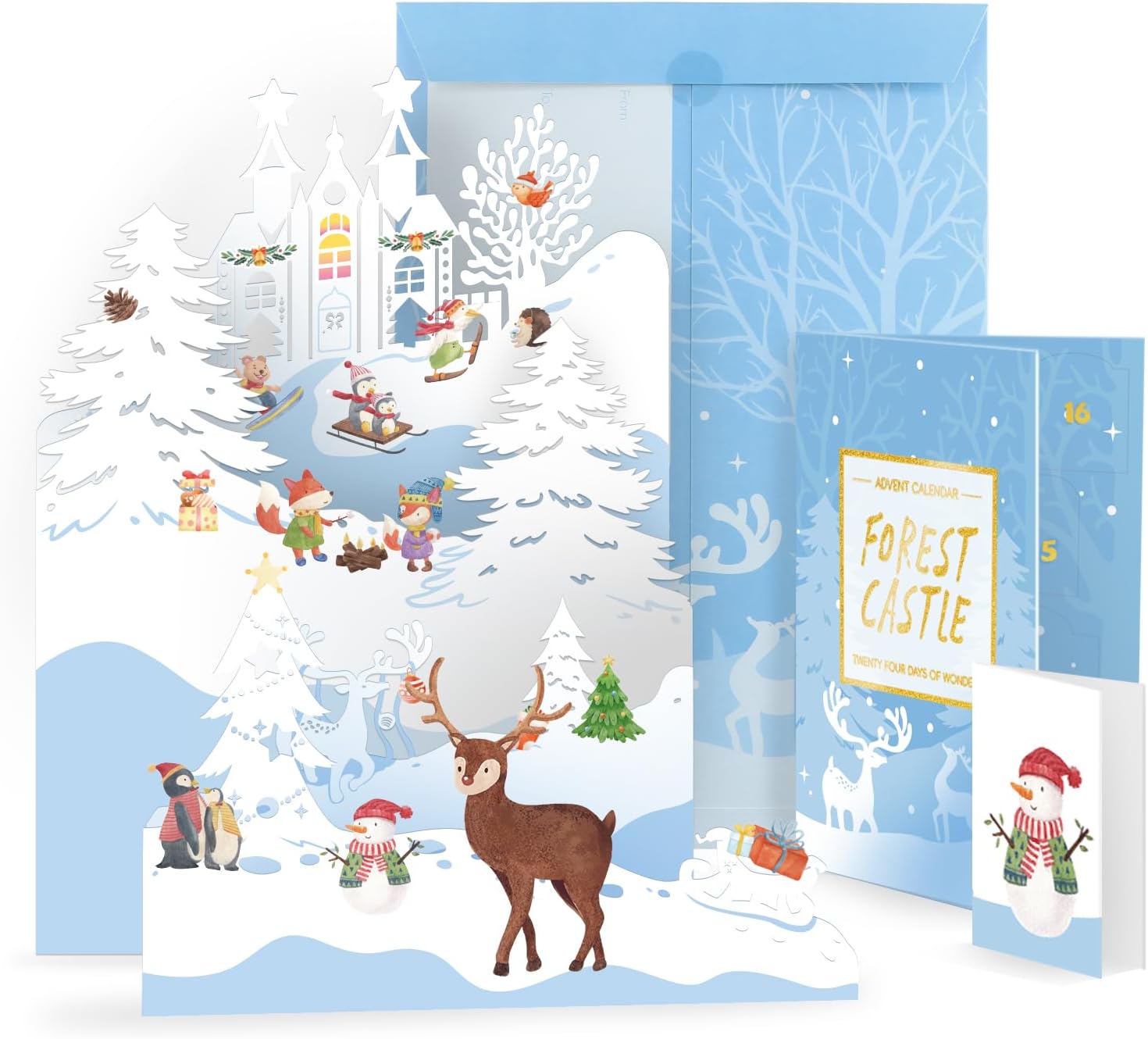 Amazon.com: WhatSign Christmas Advent Calendar 2024-3D Christmas Pop-Up ...
