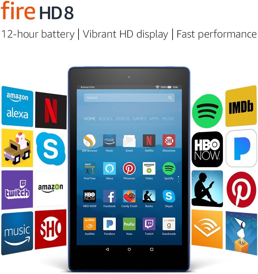 Amazon.com: Fire HD 8 Tableta con Alexa : Electrónica