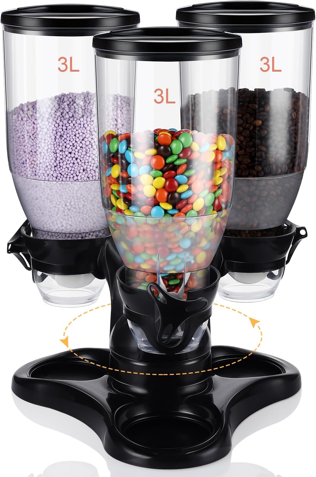 Amazon.com: SiliFine 3 x 3L Capacity Candy Dispenser Countertop ...