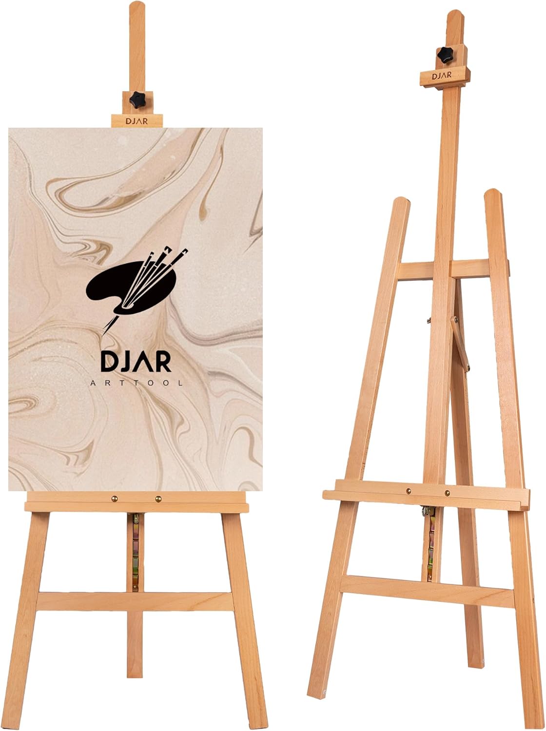 Amazon.com: DJAR A Frame Wooden Art Easel for Painting, 57’’-76 ...