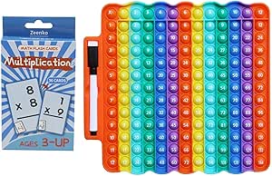 rainbowmathcard Multiplication Pop it 12x12, Times Table Toys with Math ...