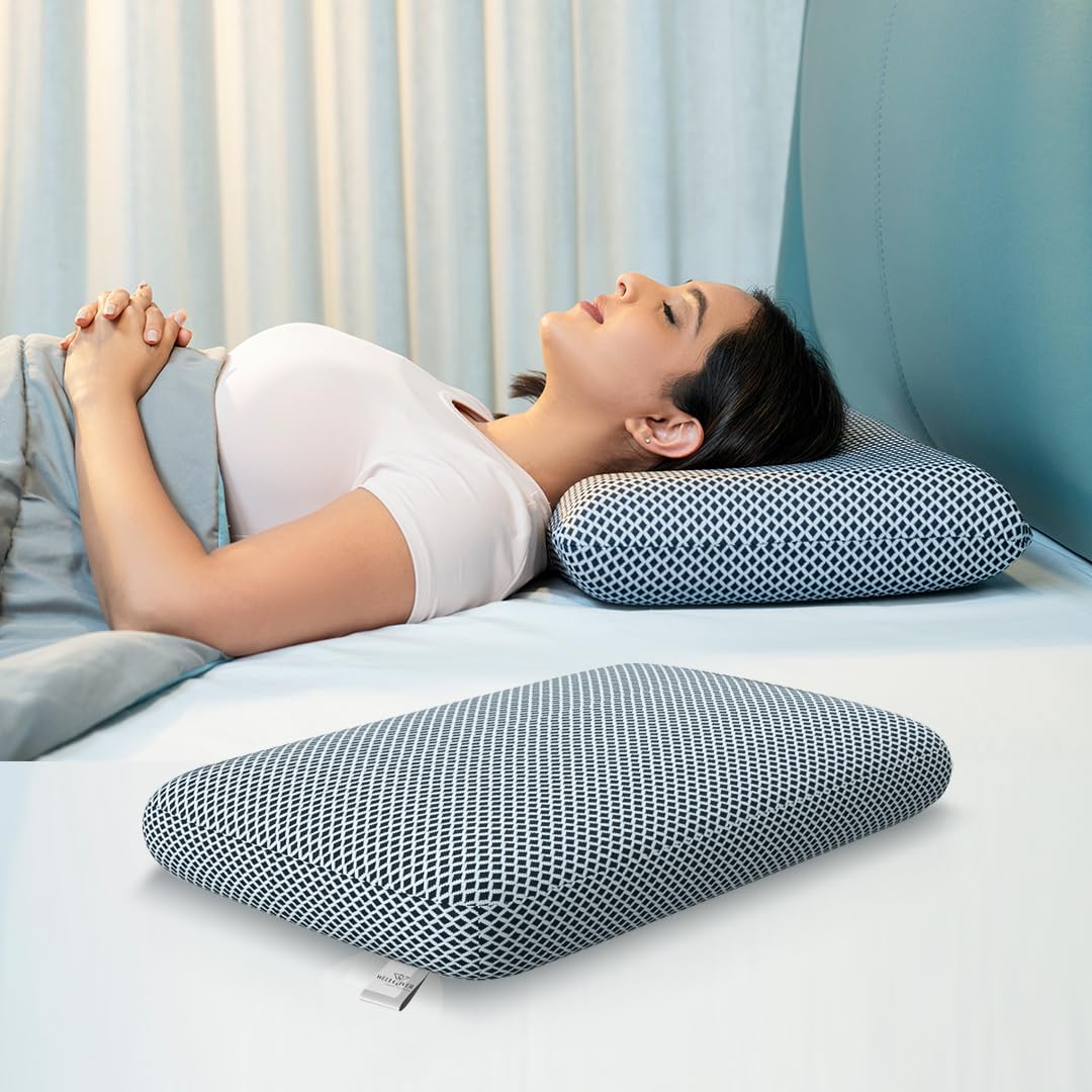 WELLGIVER Memory Foam Pillows Orthopedic Bed Pillow for Sleeping ...