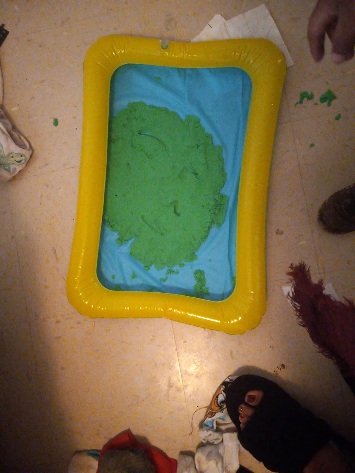 Amazon.com: Kids Indoor PVC Inflatable Castle Sand Box Sandbox Tray ...