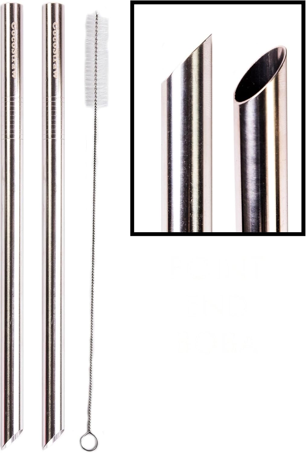 Acero Inoxidable Extra Ancho BOBA Straw de CocoStraw Chile | Ubuy