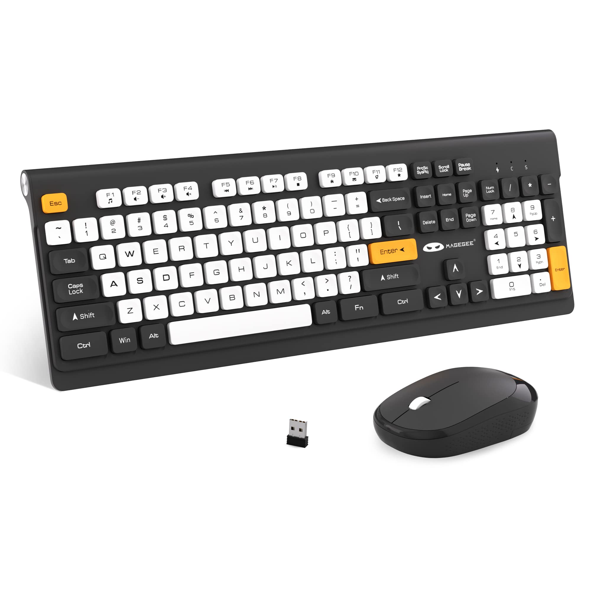 Snapklik.com : Wireless Keyboard Mouse Combo, MageGee V650 Quiet Full ...