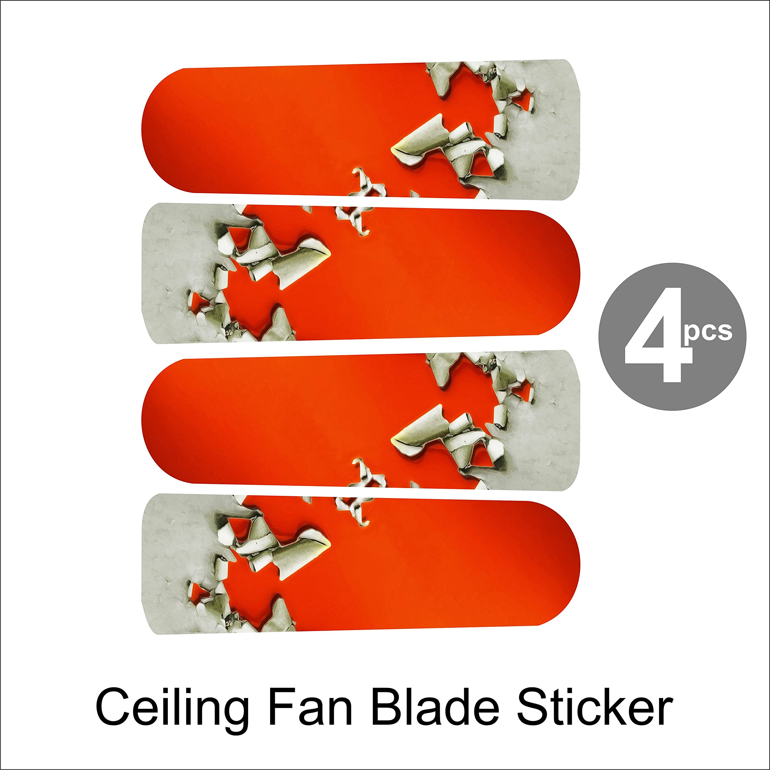Ceiling Fan Blade Decals FAN SOX Gold & Black Fleur De Lis Ceiling