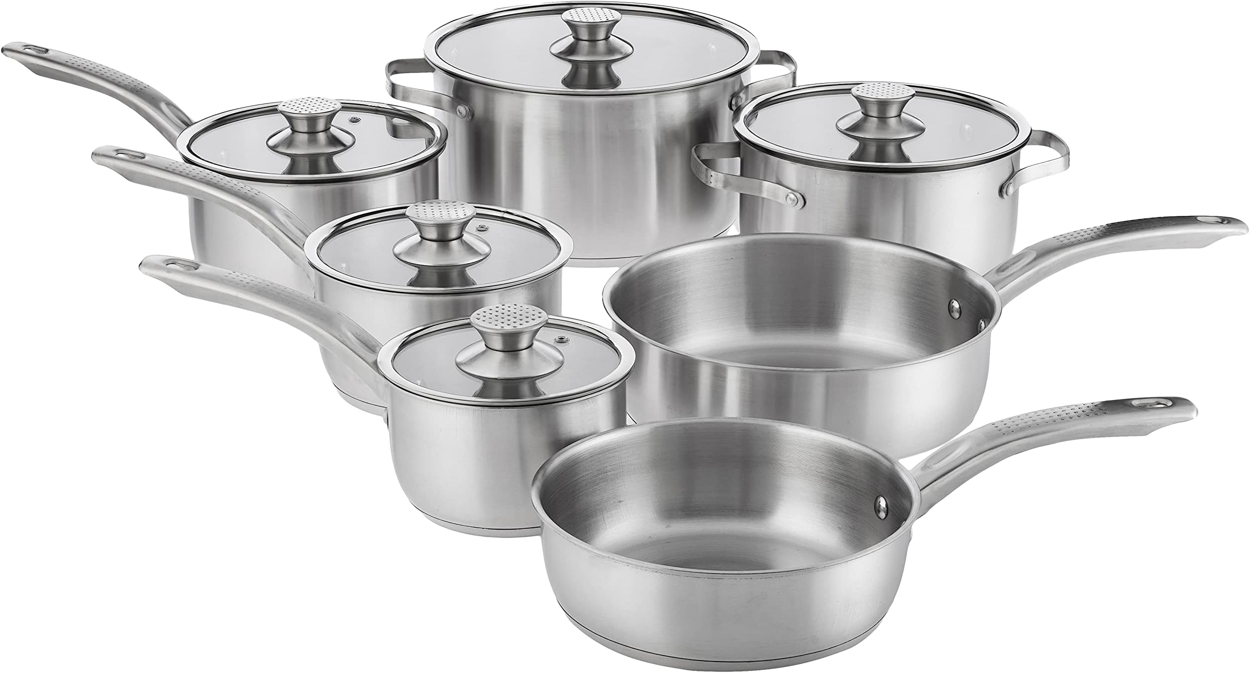 Amazon.com: Old Dutch 12 Pc. Stainless Steel Cookware Set: Home & Kitchen