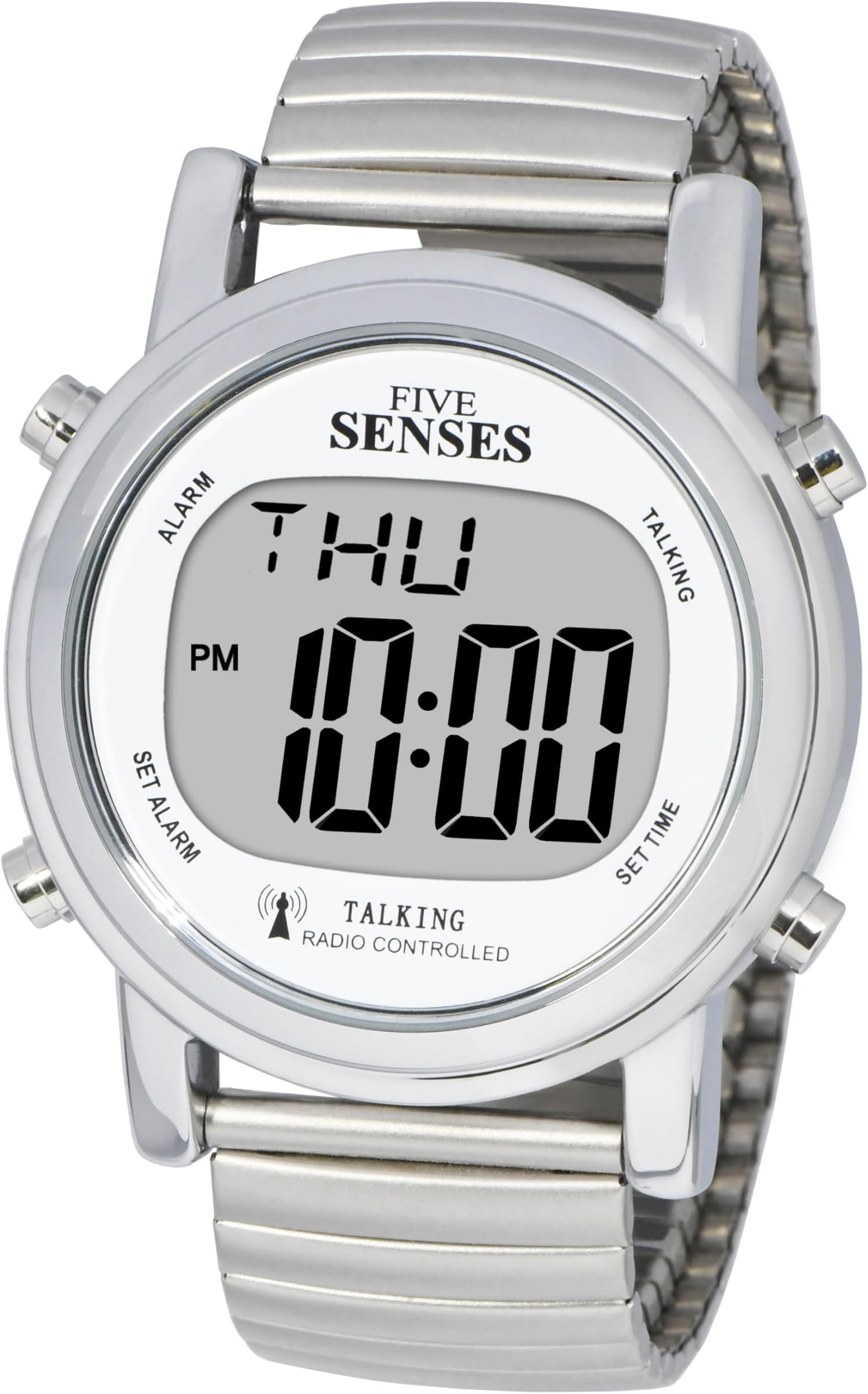 Atomic English Talking Digital Women/men Watch with Loud Alarm Clock ...