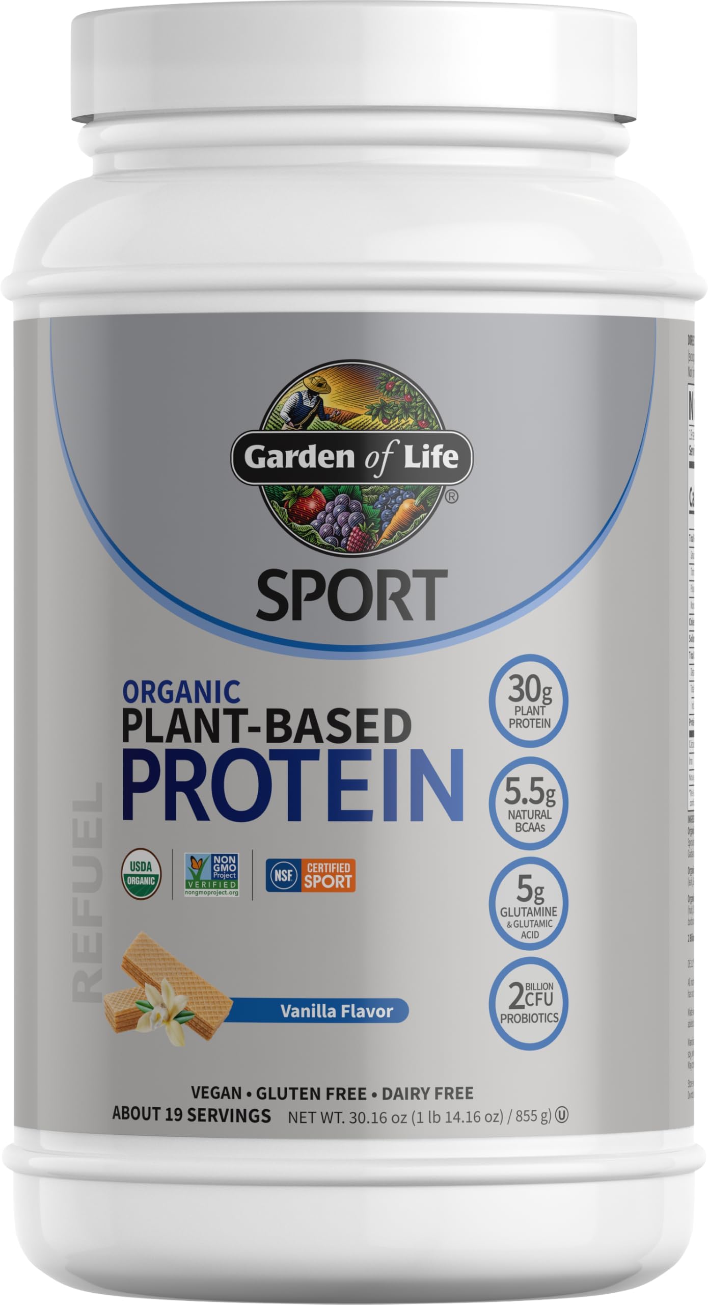 Amazon.com: Garden of Life Organic Vegan Protein Powder with Probiotics ...