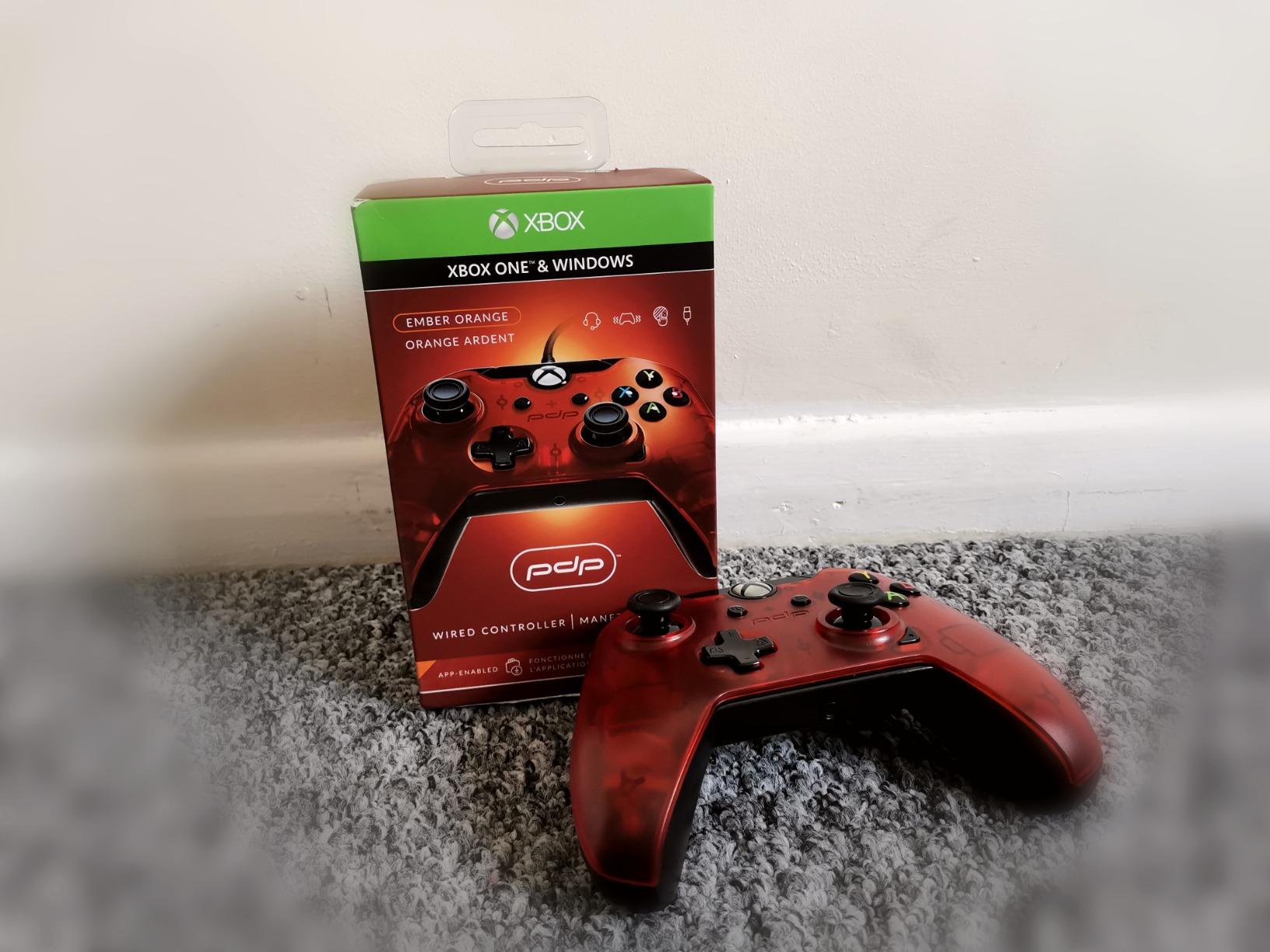 PDP Wired Controller - Orange (Xbox One/PC) : Amazon.co.uk: PC & Video ...