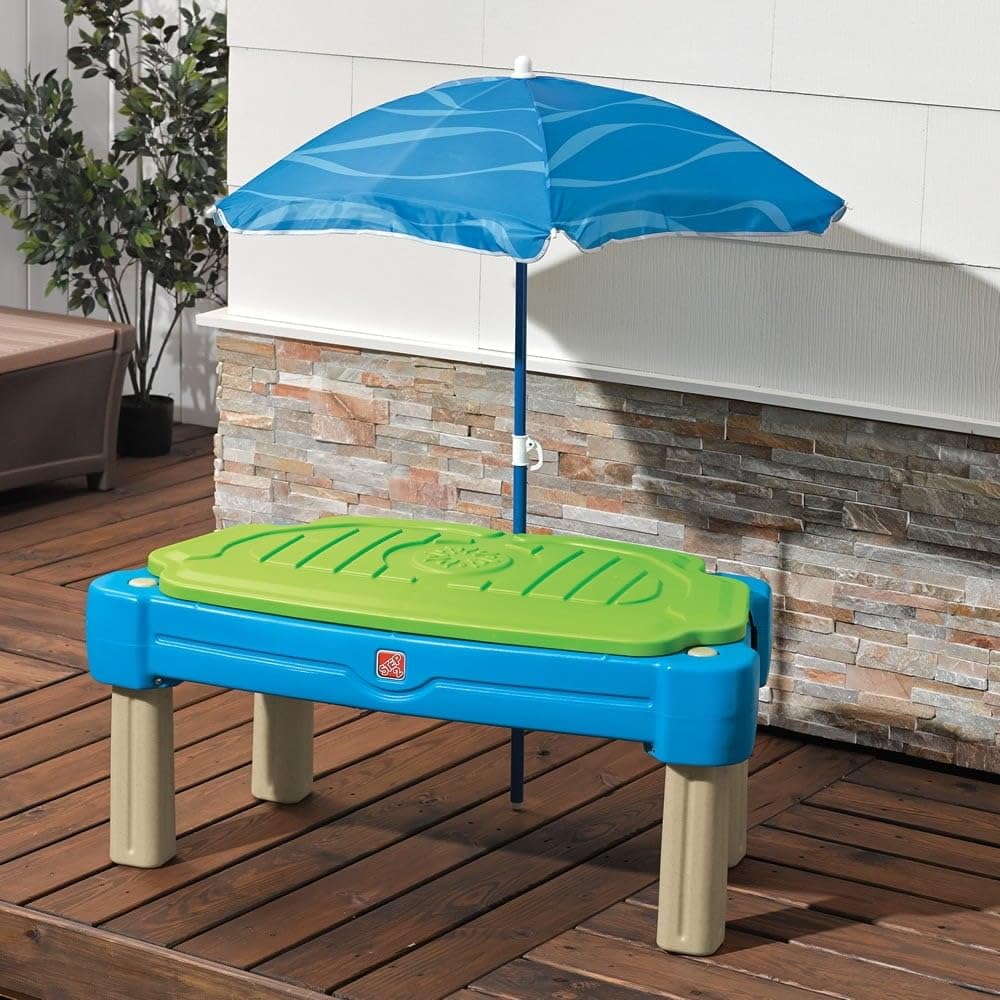 Amazon.com: Toddler Sandbox Water Table Cover and Umbrella : Toys & Games