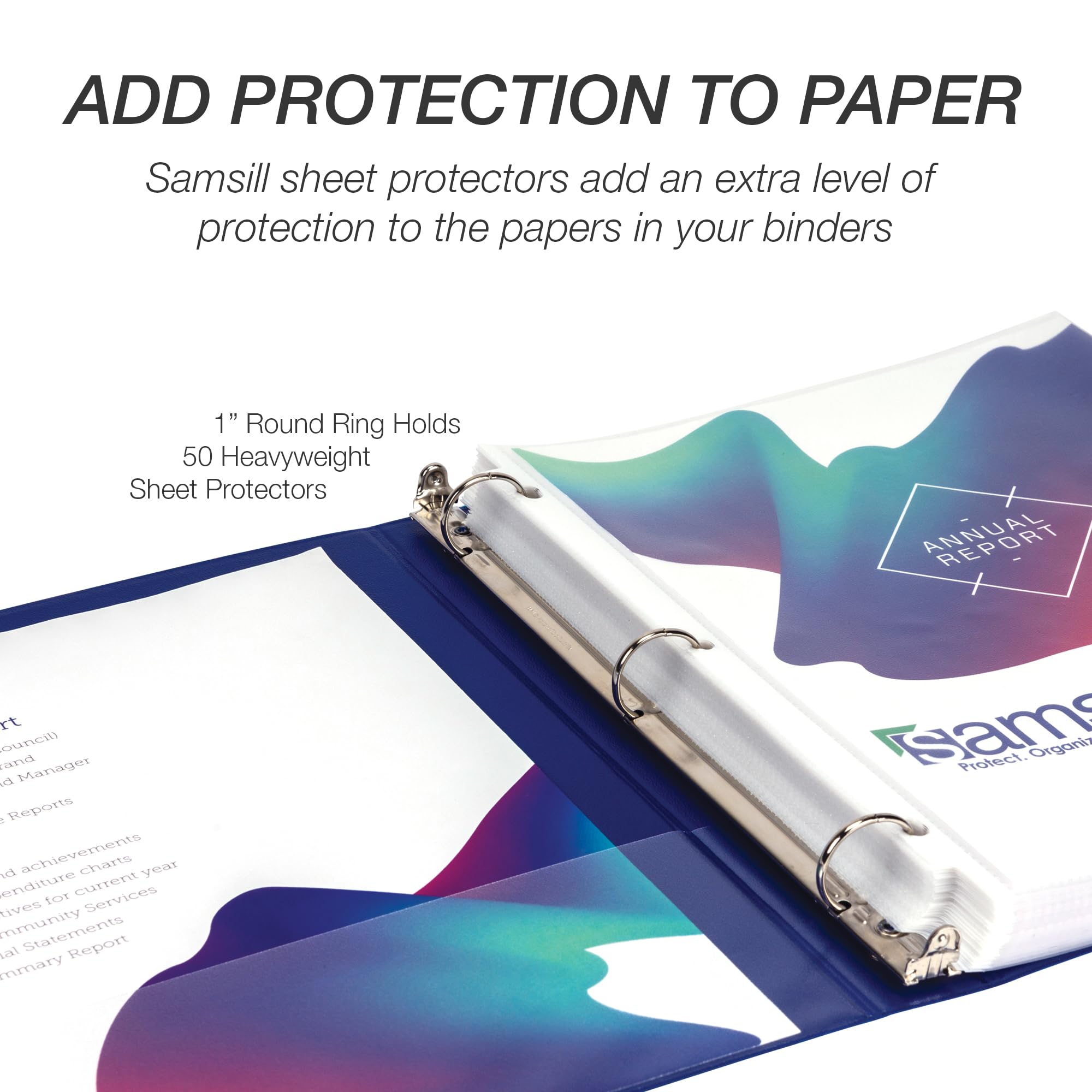 Snapklik.com : 1 Inch Document Storage Binder, Made In USA, FSC 100% ...