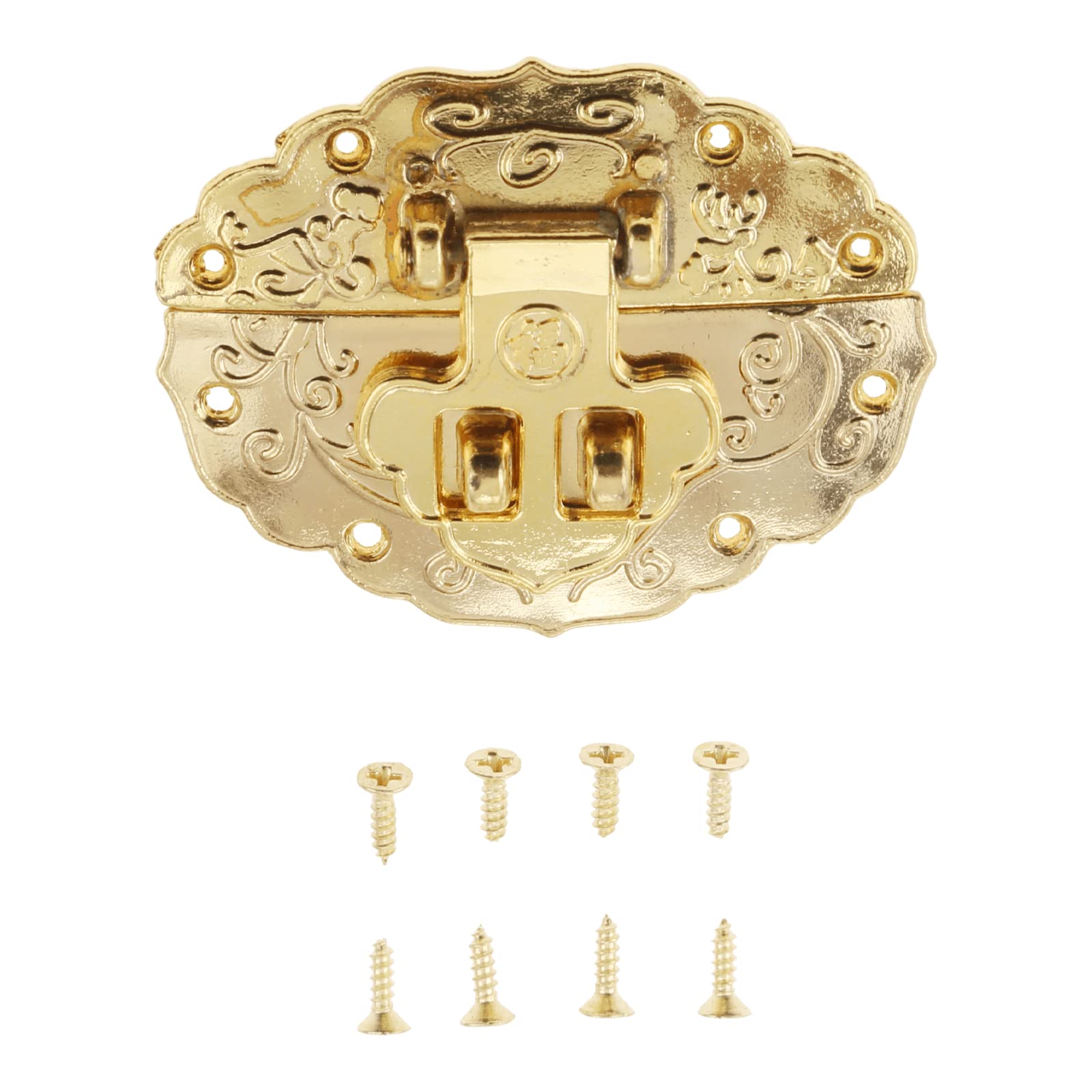 dophee Oval Box Latch Clasp, 55x43MM/2.17"x1.69" Antique Gold Cabinet ...