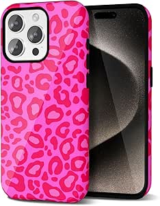 Amazon.com: Svanove Cheetah Print Phone Case for iPhone 15 Pro Max Case Girly, Cute Leopard Case ...