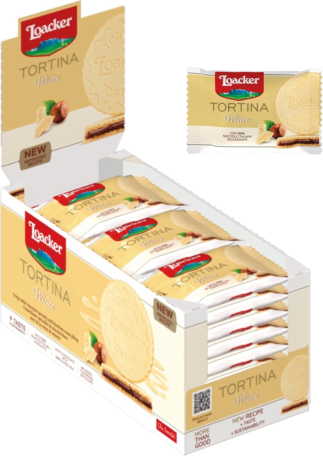 Loacker Tortina White Chocolate, 24 X 21 g : Buy Online at Best Price ...