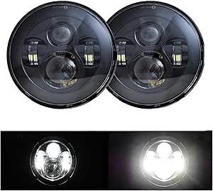 Amazon.co.jp: Headlight Hummer H1 H2 7" LED Headlight for DRL Projector ...