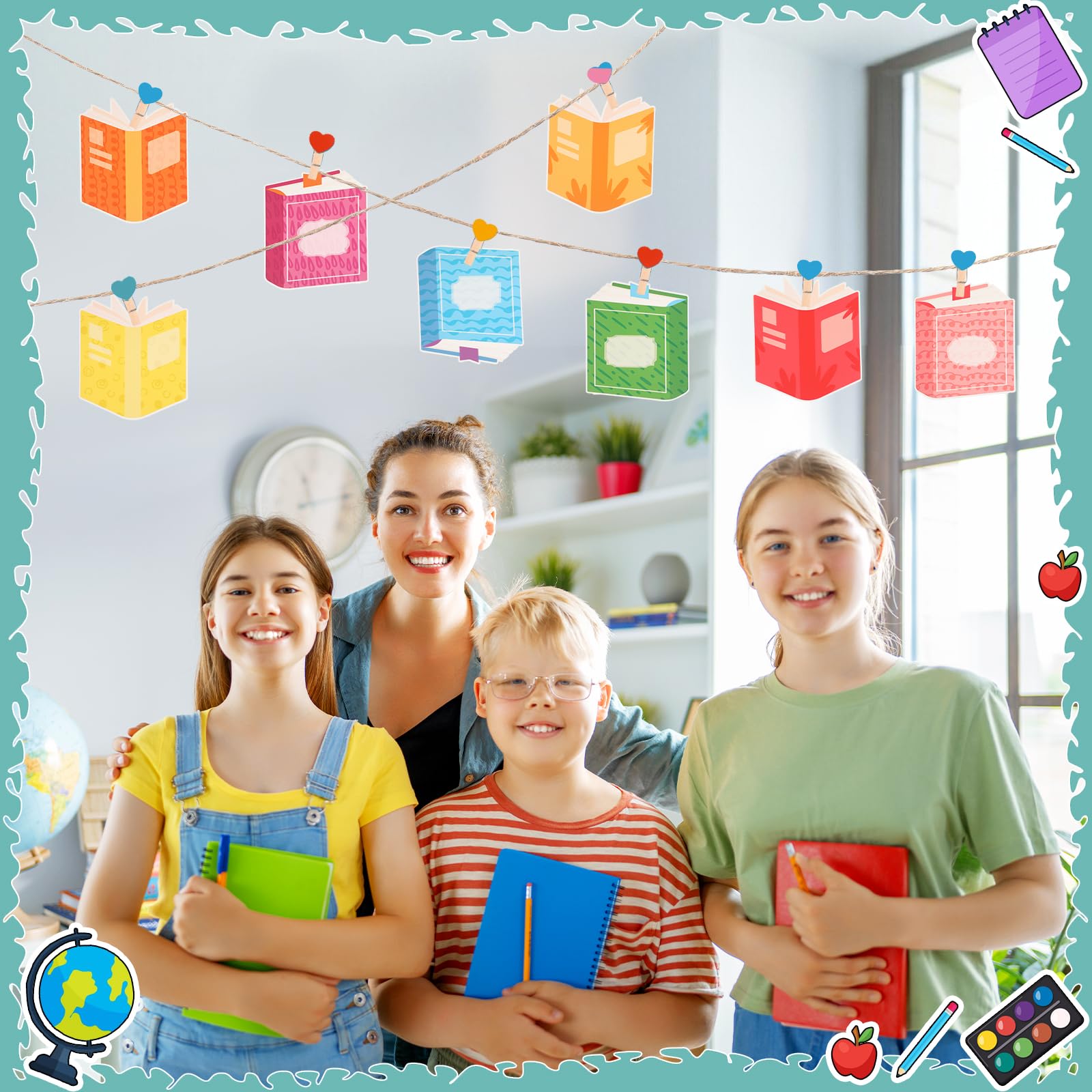Snapklik.com : Kosiz 60 Pcs Book Decorations For Classroom Reading ...