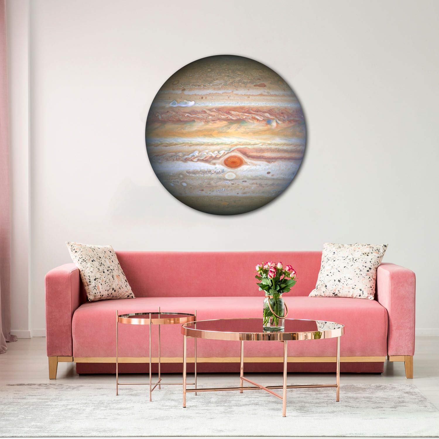 Startonight Glass Wall Art - Abstract Yellow Agate - Tempered Acrylic ...