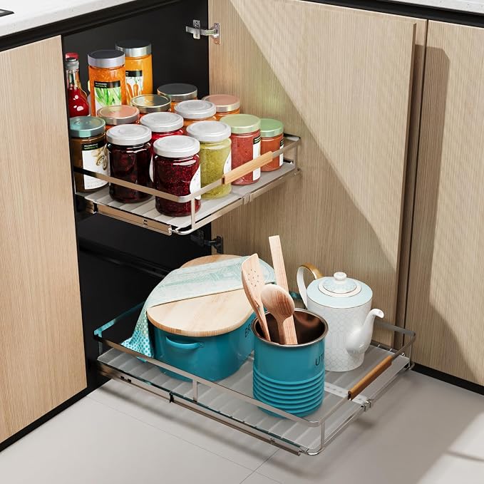 Amazon.com: SOFRON Expandable Pull Out Drawers for Cabinets, Kitchen ...