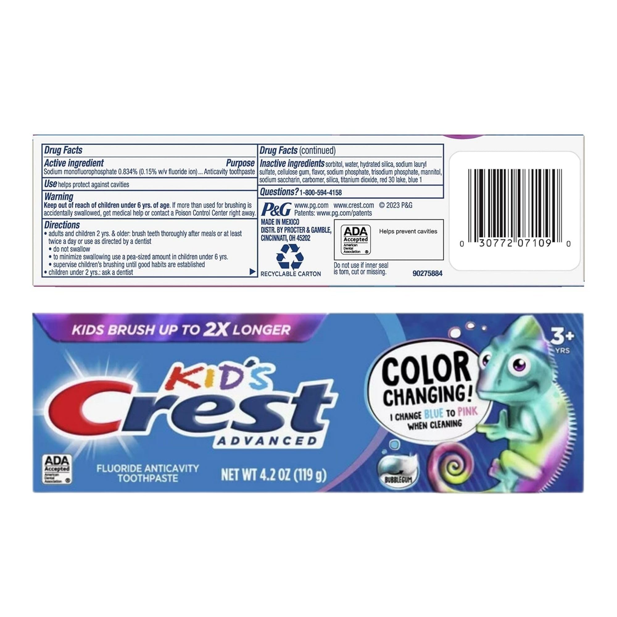 Snapklik.com : Crest Kids Color Changing Toothpaste Bundle: 2-Pack ...