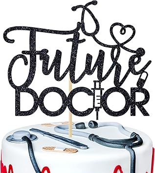 Amazon.com: Future Doctor Cake Topper, Medical School Survivor, 2025 ...