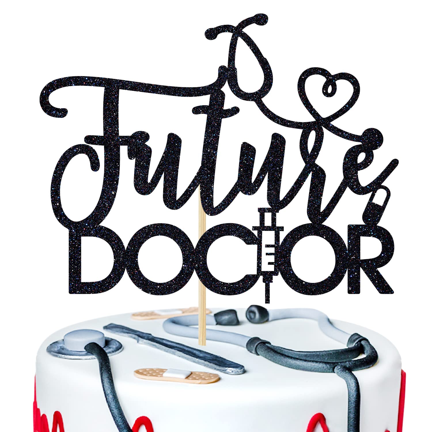 Amazon.com: Future Doctor Cake Topper, Medical School Survivor, 2024 ...