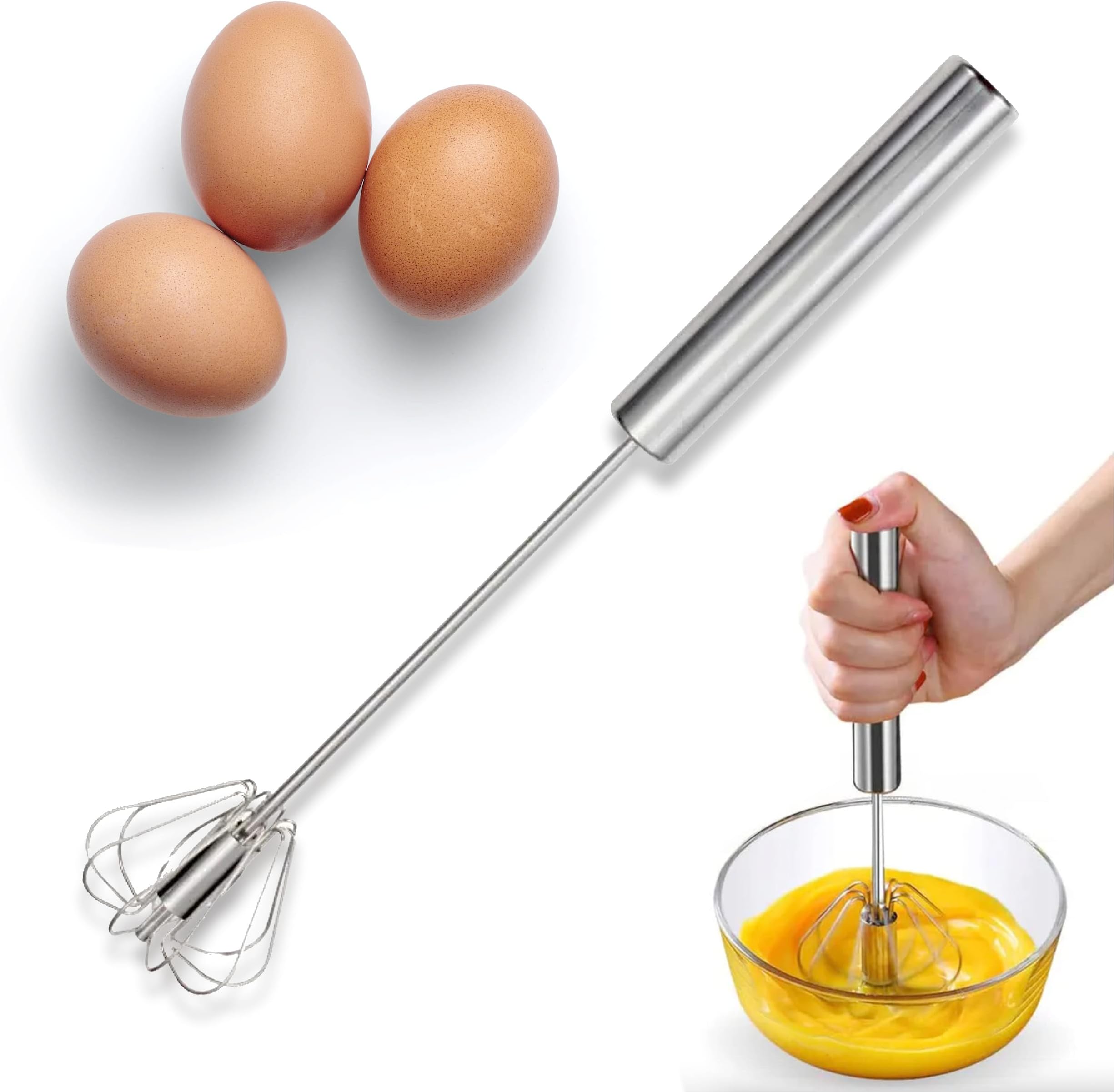 Tala Stainless Steel Spring Action Whisk, Silver, 31 x 5.5 x 5.5 cm ...