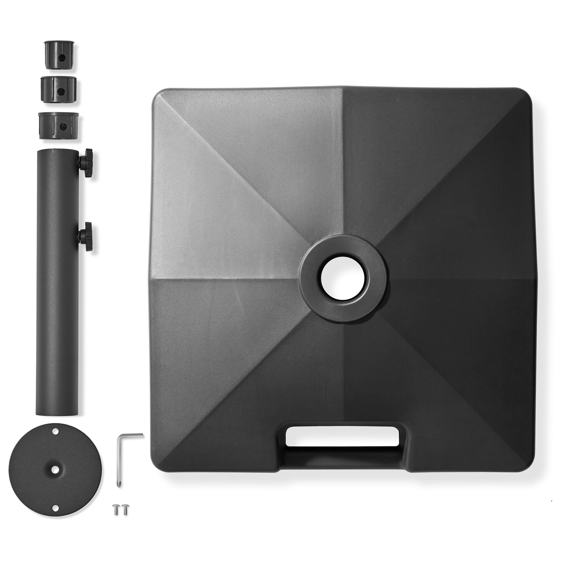 Snapklik.com : Casafield Patio Umbrella Base, 64lb Capacity, Fillable ...