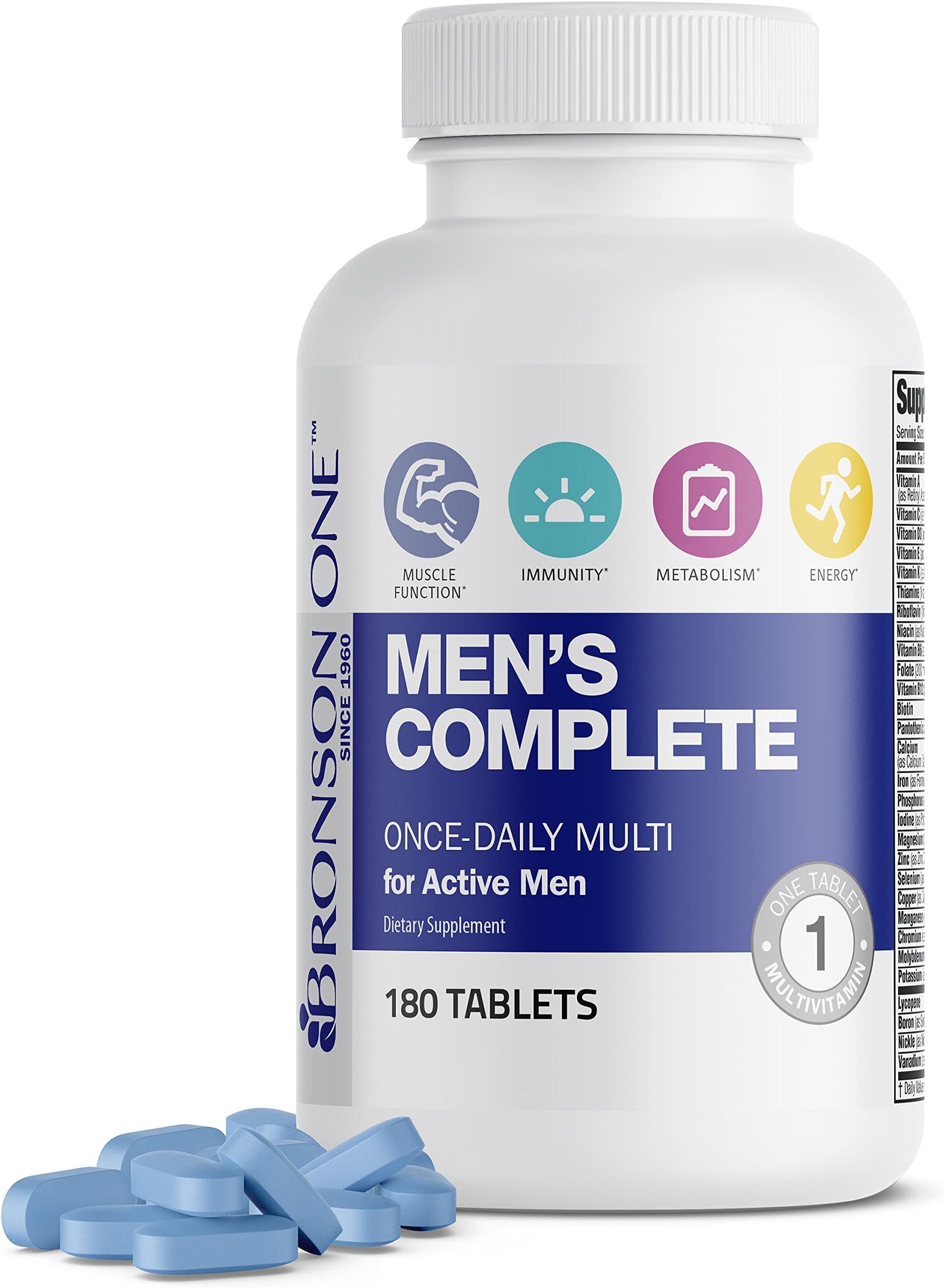 Amazon.com: Equate Complete Multivitamin Adults 50+ Supplement 125 ...