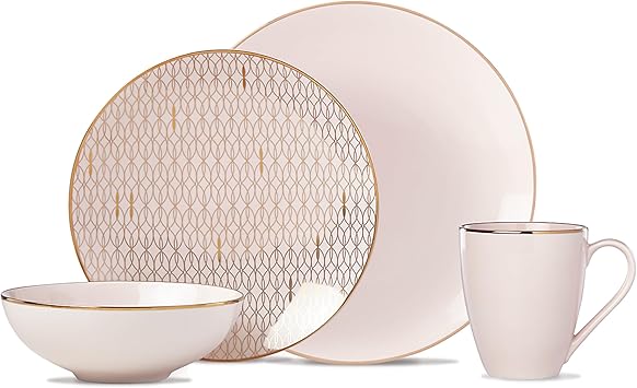 Amazon.com | Lenox Trianna Blush 4-Piece Place Setting, 5.50 LB, Pink ...