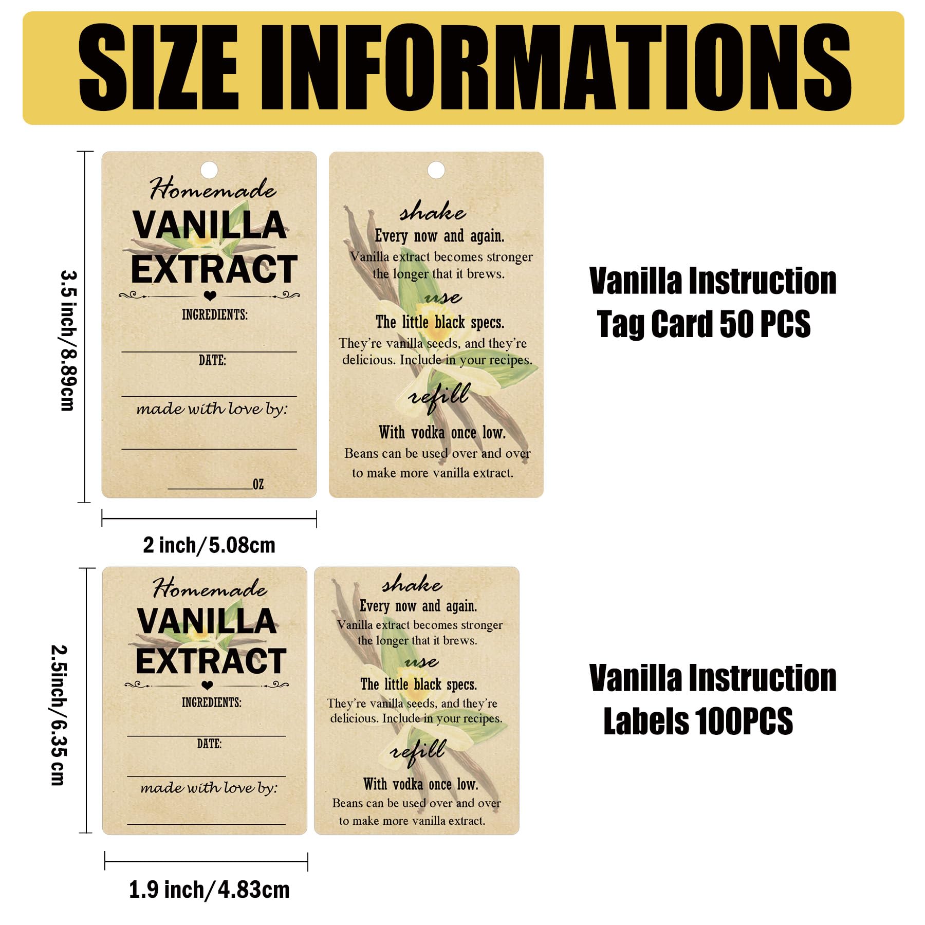 Snapklik.com : Vanilla Extract Labels