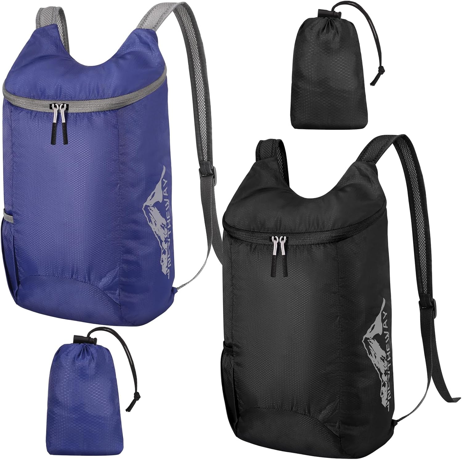 Meng Jiaran 2 Pack Lightweight Backpack, Small Backpacks for Men Women ...