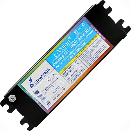 Advance RMH-20-E-BLS Electronic Metal Halide MH Ballast, 20W CDM, 0.3A ...